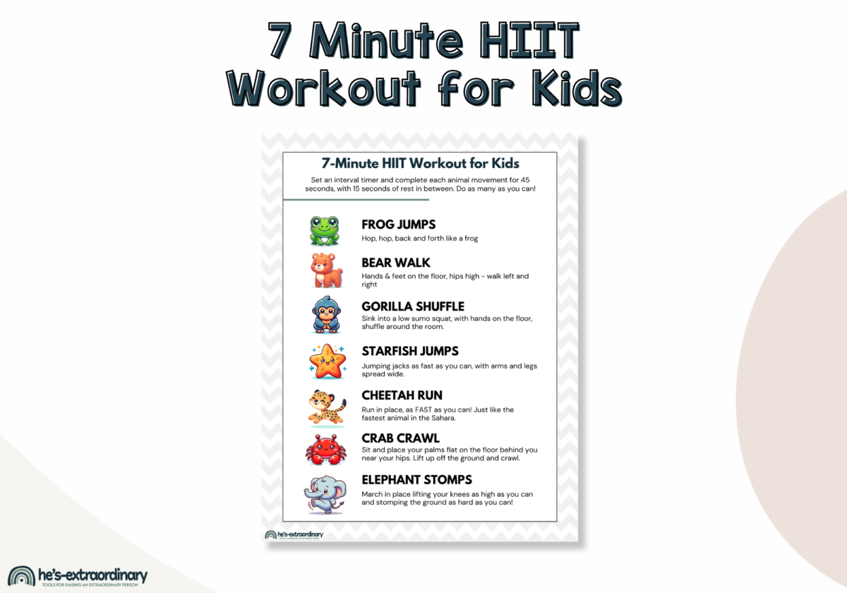 HIIT for Kids - Improve Emotional Regulation In Just 7 Minutes Per Day
