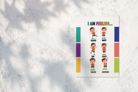 Feelings Chart for Kids: "I Am Feeling..." • - Free Printable