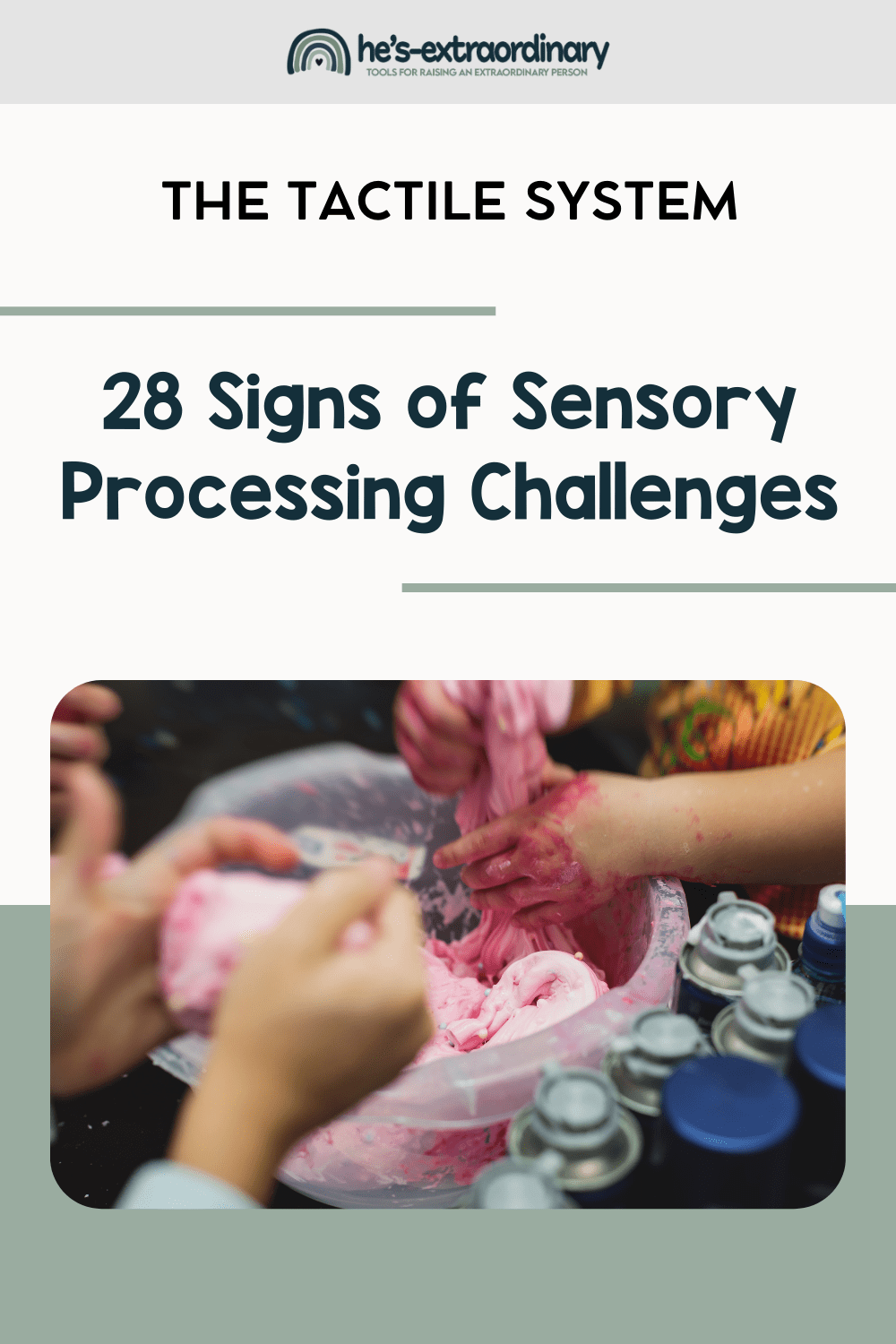 The Tactile System: How it Works, Signs of Problems and Sensory ...