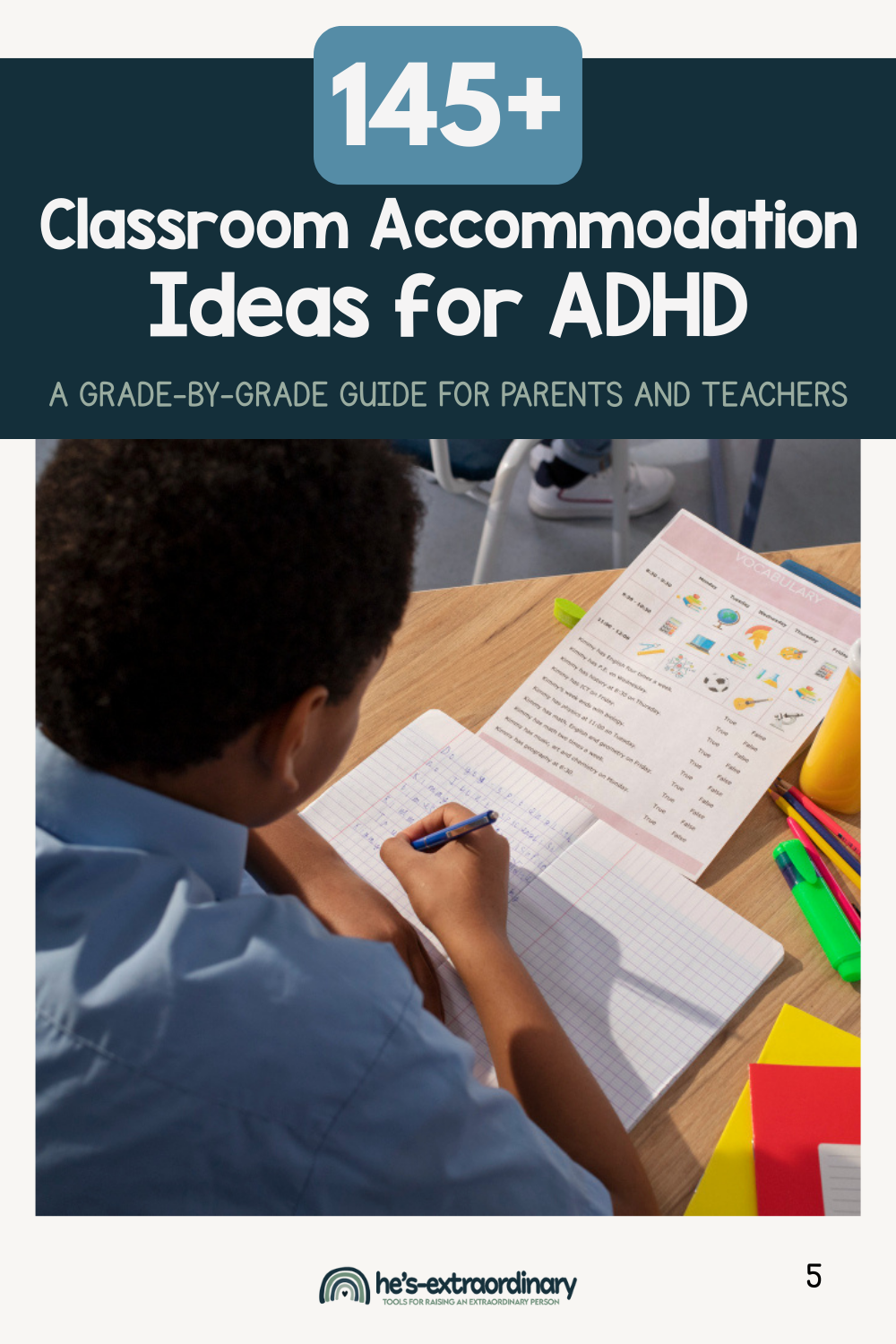 145+ ADHD Classroom Accommodations: A Grade-by-Grade Guide